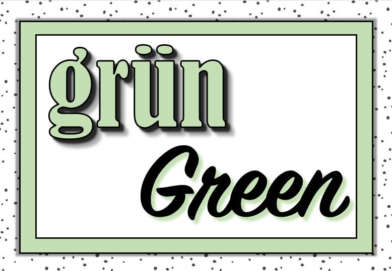 Printable German Posters Colours Die Farben Printable PDF Digital ...