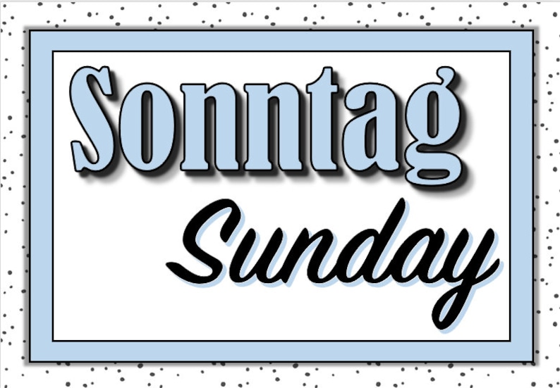 Printable German Posters Days of the Week Teaching Resources Digital ...