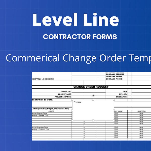 Construction Change Order - Etsy