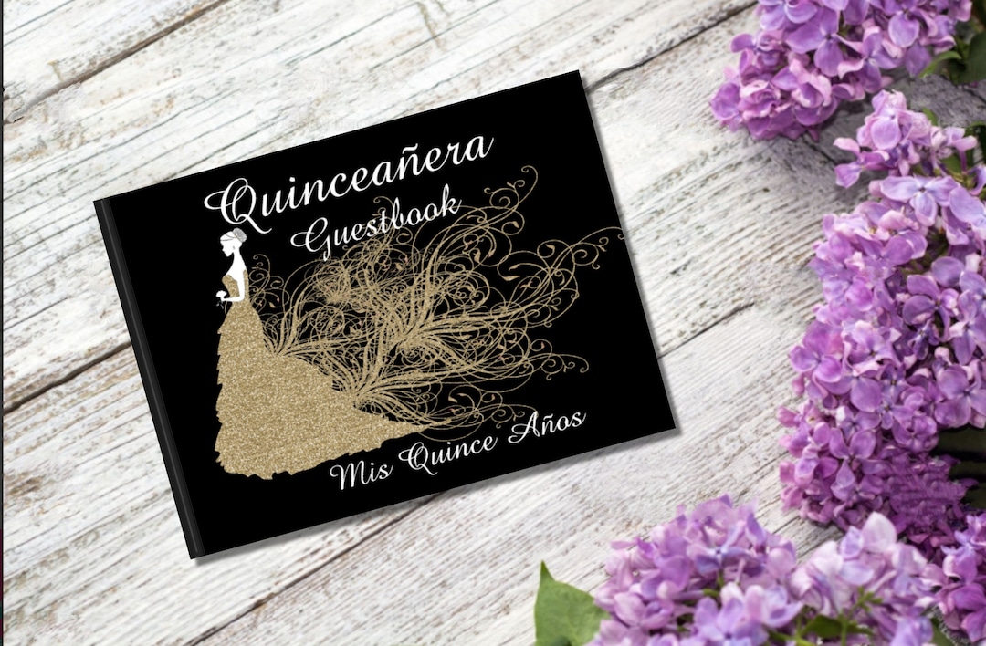 Quinceanera Guest Book Mis Quince Party for Guests to Sign Along With ...