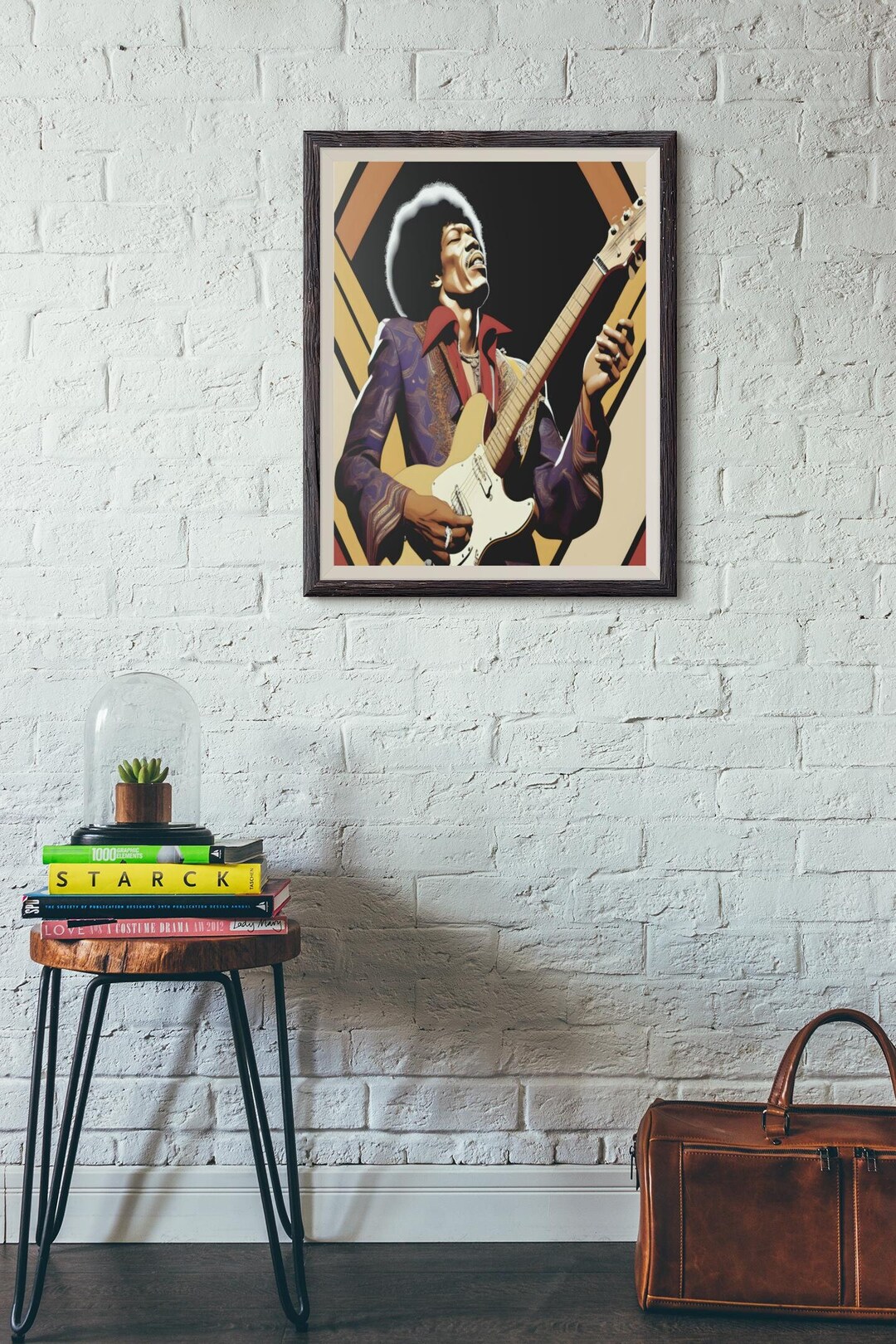 Pop Art Jimmy Hendrix Poster Artwork Wall Print. Perfect for Home Decor ...