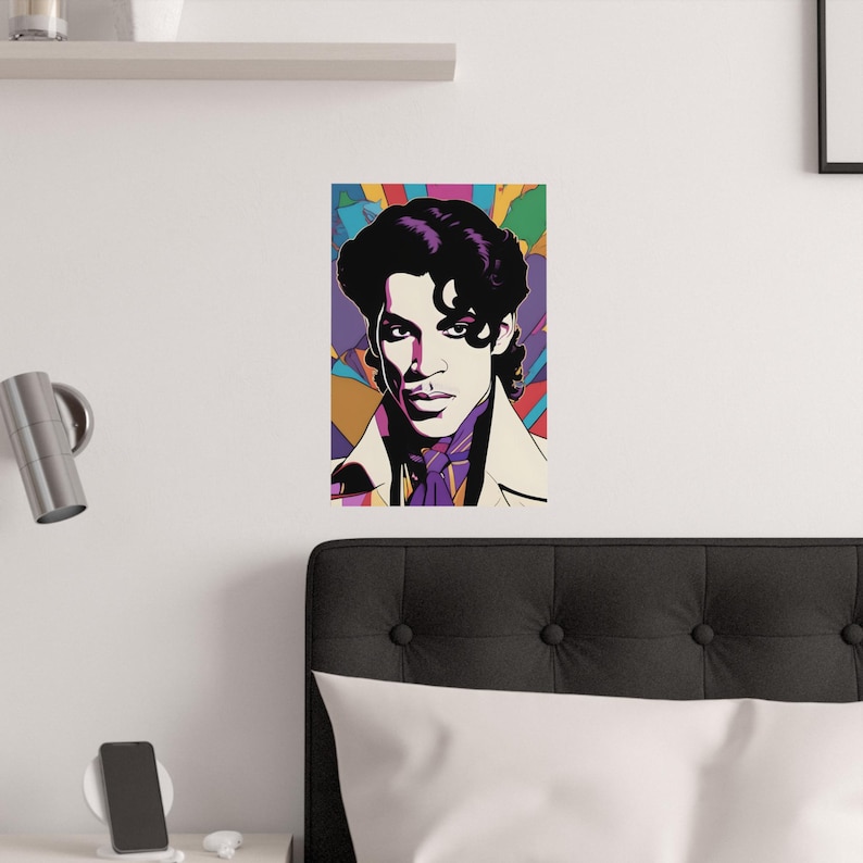 Pop Art Musician Prince Wall Poster, Print Artwork Featuring the Iconic ...