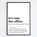 Funny Office Decor Funny Office Definitions Office Wall Art Office Art ...