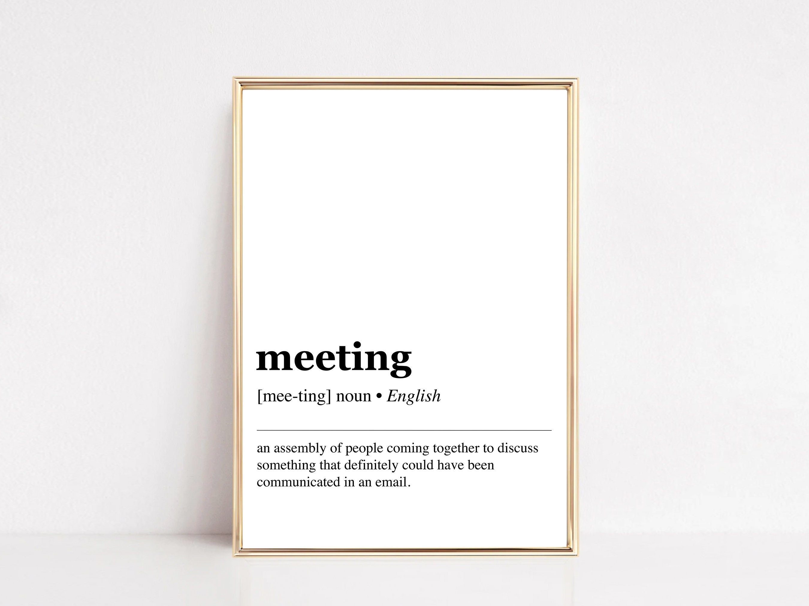 Funny Office Decor Set| 8 PRINTABLES | Funny Office Definitions ...