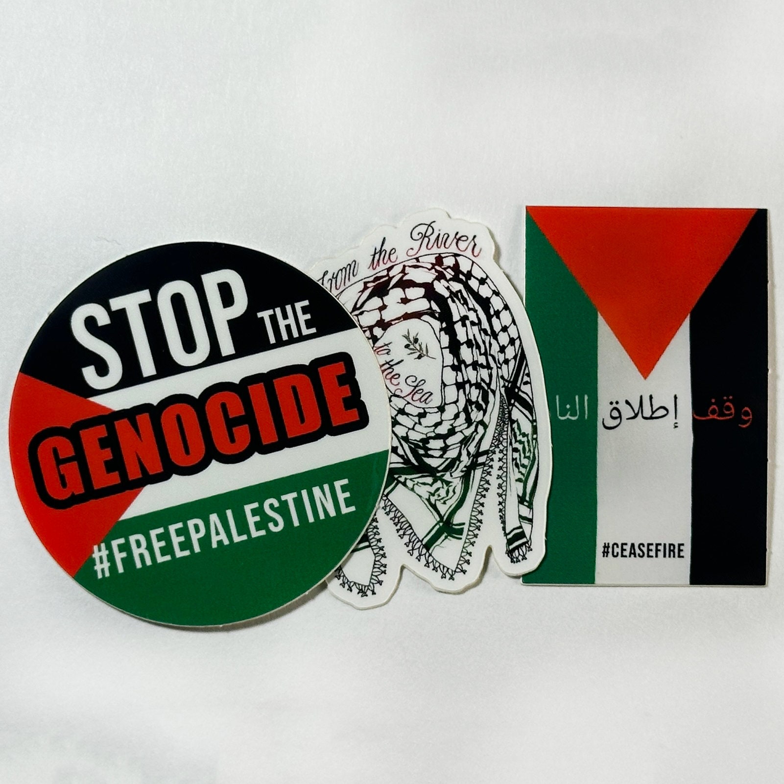 Free Palestine Cease Fire Vinyl Stickers Pack - Etsy