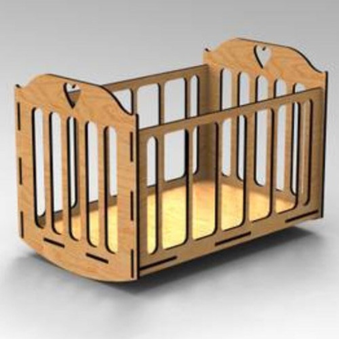 Laser Cut Vector Files SVG CNC Bed for Dolls Svg Toy for Dolls Dolls ...