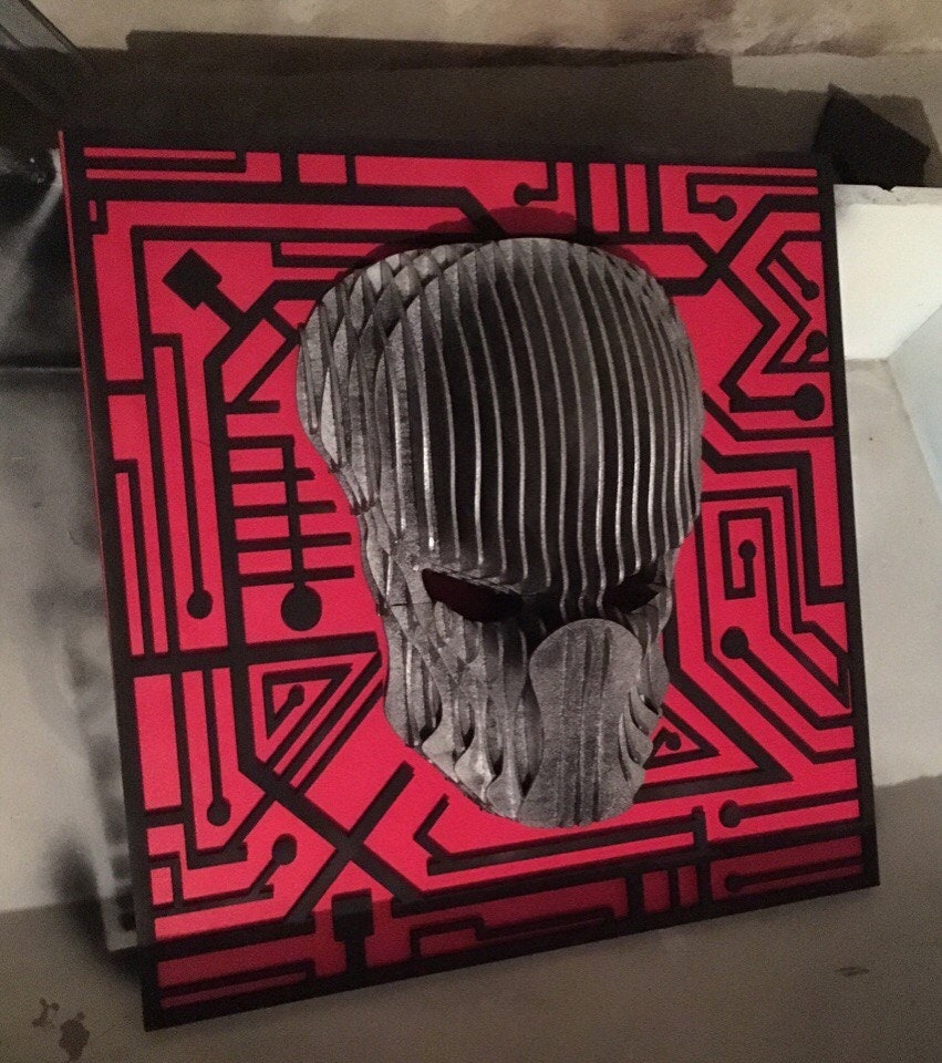 Laser Cut Vector Files SVG CNC Skull 3D Skull Decor DXF Cnc - Etsy ...