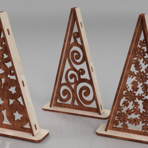 Christmas Tree Dxf Files for Laser Cnc Machine - Etsy