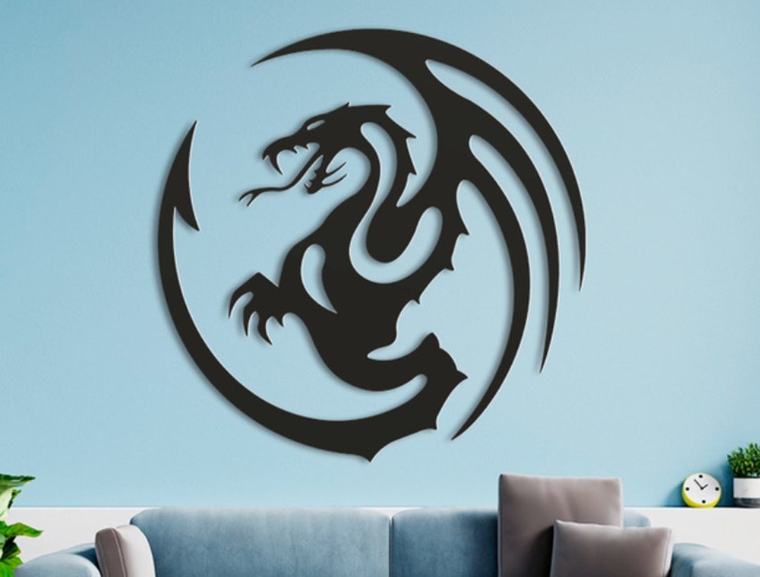 Laser Cut Vector Files SVG CNC Dragon Svg File Panel Svg Animal Svg ...