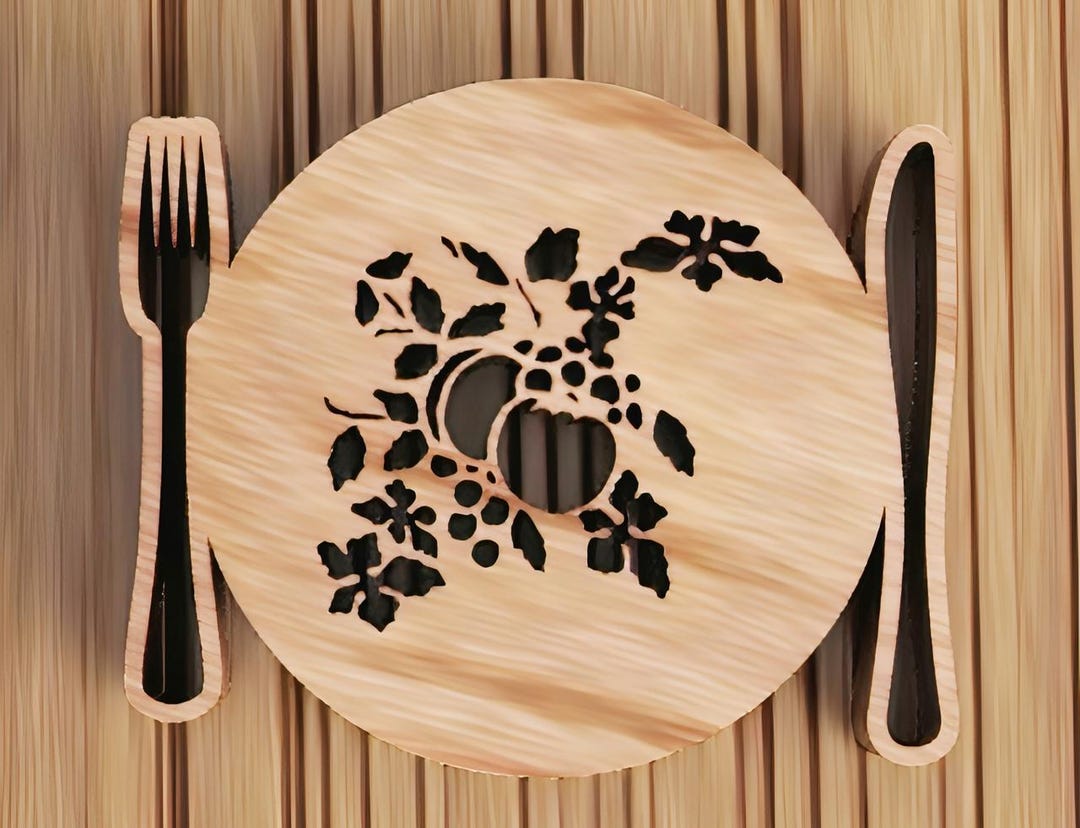 Laser Cut Vector Files SVG CNC Panel Svg Kitchen Svg Kitchen Utensils ...