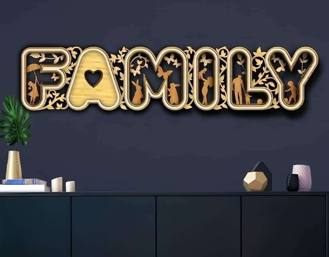Laser Cut Vector File SVG CNC Panel Svg File Mandala Cnc Family Panel ...