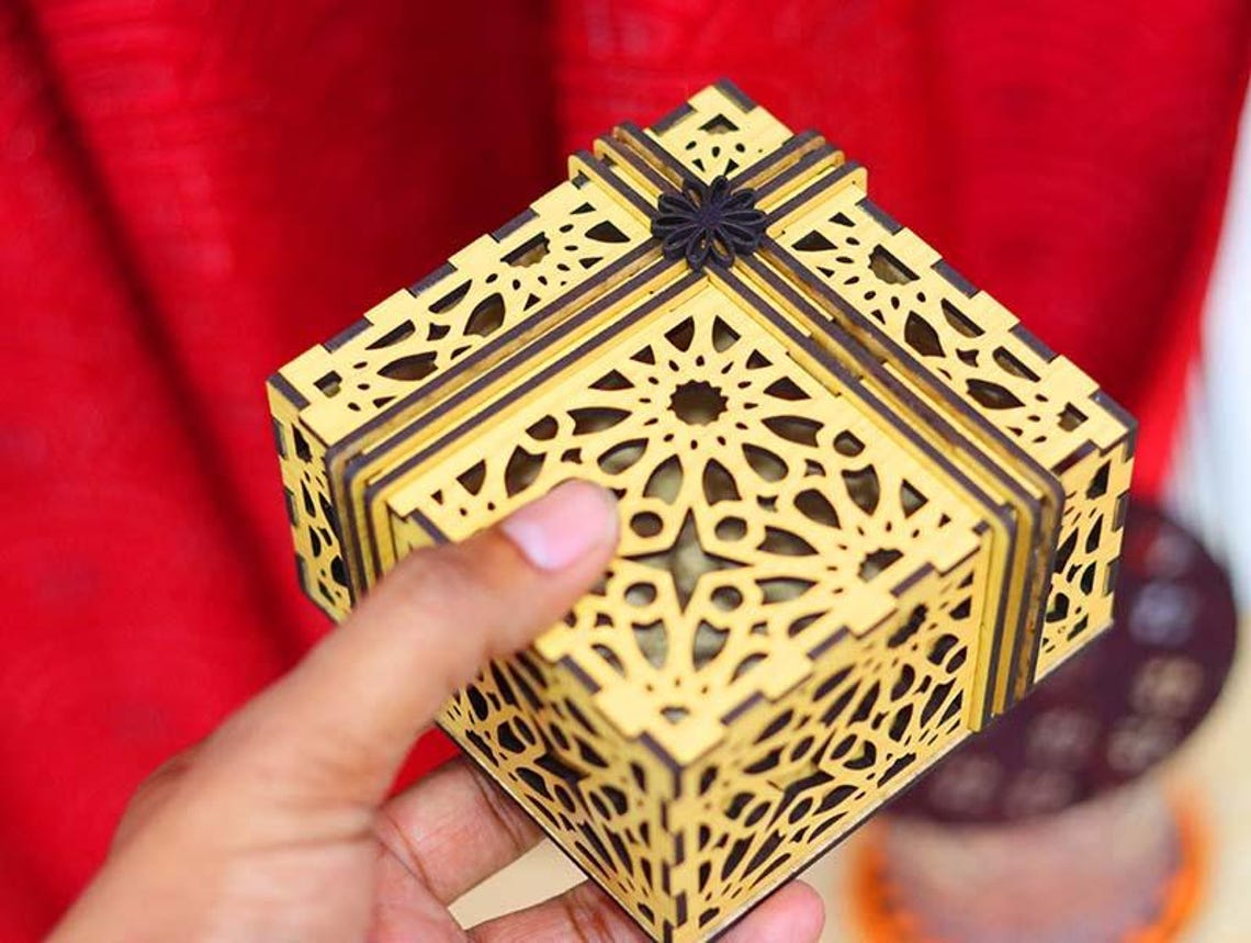 Laser Cut Vector Files SVG CNC Gift Box Svg Box Cnc Decoration Svg ...