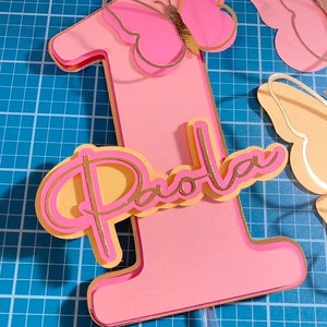 Butterfly Cake Topper| One Birthday| First Birthday Cake Topper| Smash ...