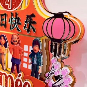 Turning Red Inspired Cake Topper| Mei Cake Topper| Birthday Cake Topper ...