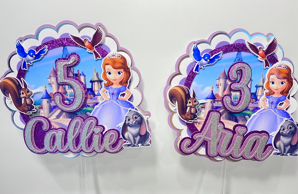 Sofia the First Inspired Cake Topper Princess Cake Topper - Etsy