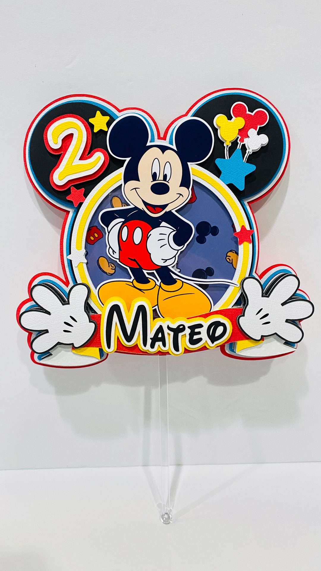 Inspired Mickey Mouse Cake Topper| Disneyland Cake Toper|mouse Cake ...