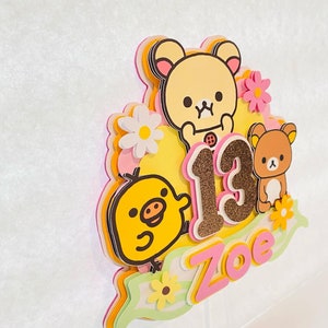 Inspired Kawaii/ Kuma Cake Topper I Japan Kawaii I Kawaii Japan Kuma ...