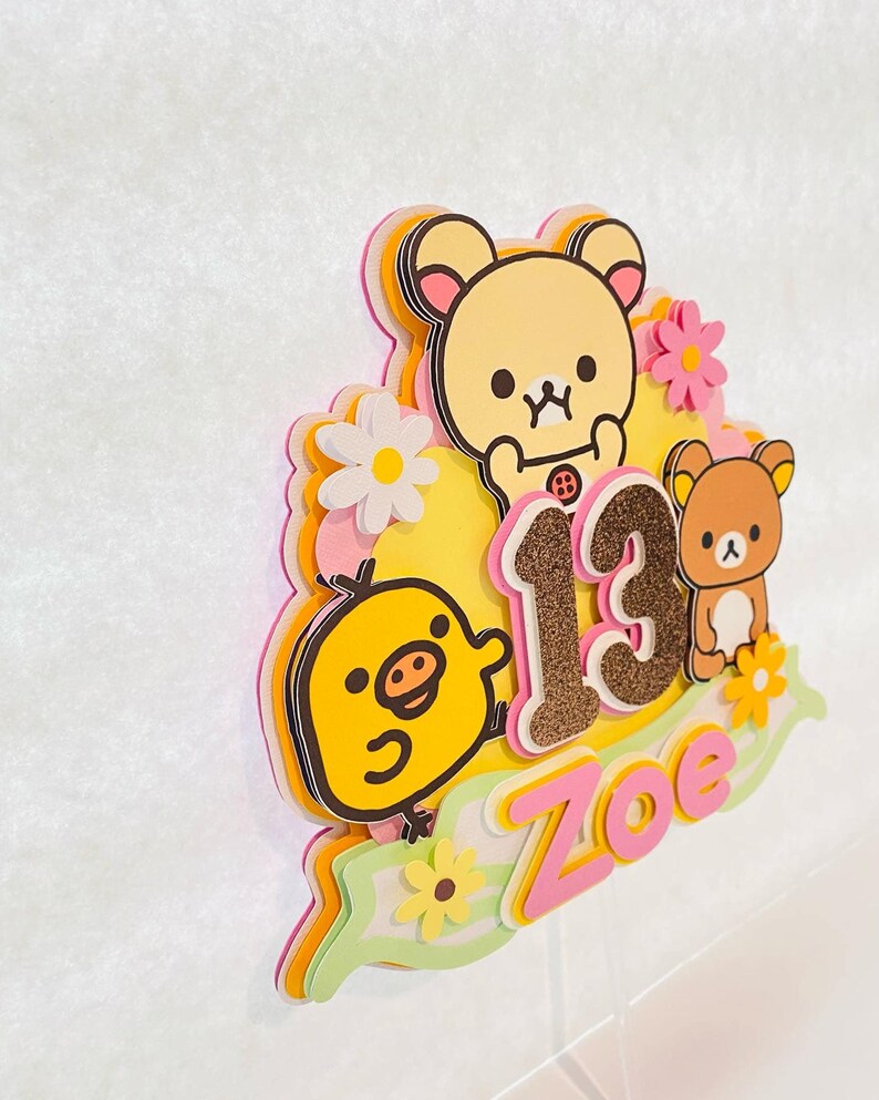 Inspired Kawaii/ Kuma Cake Topper I Japan Kawaii I Kawaii Japan Kuma ...