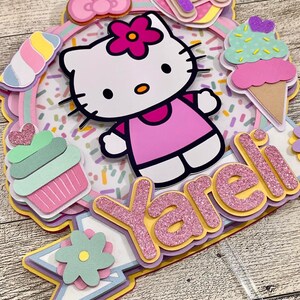 Kitty Kawaii Cake Topper| HK Cake Topper| Kitty Cake Topper| Cute ...
