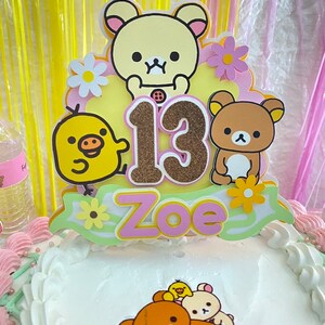 Inspired Kawaii/ Kuma Cake Topper I Japan Kawaii I Kawaii Japan Kuma ...