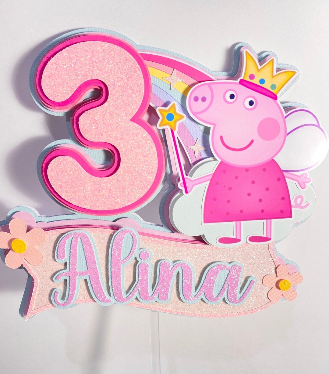 Inspired Peppa Pig Cake Topper| Peppa Pig Centerpieces - Etsy