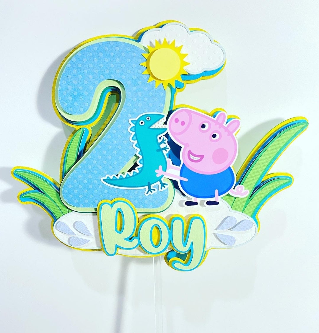 Inspired George Pig Cake Topper I George Pig Birthday Party | Peppa Pig ...