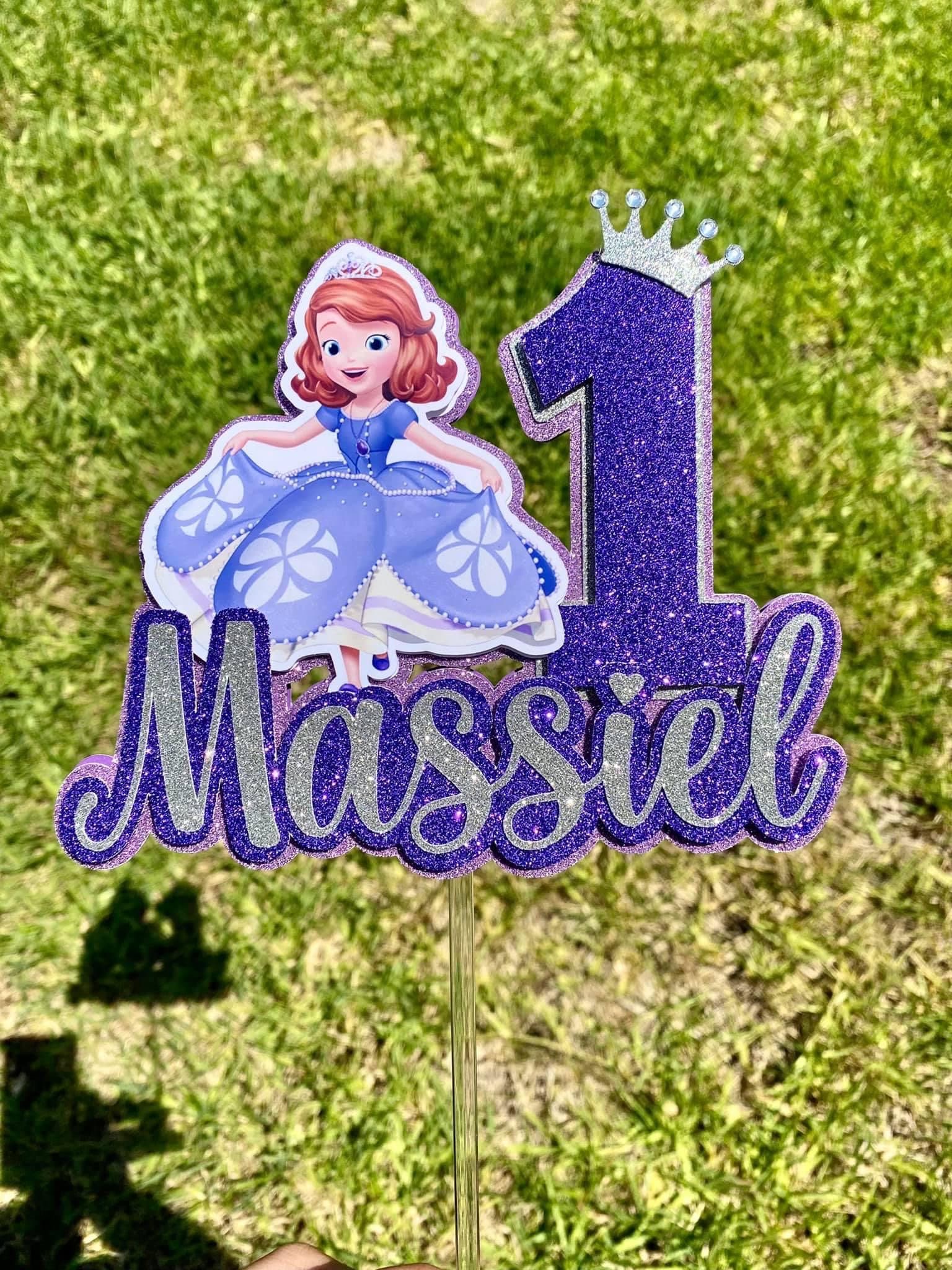 Princess Sofia the First Inspired Cake Topper| Princess Cake Topper ...