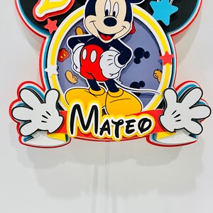 Inspired Mickey Mouse Cake Topper| Disneyland Cake Toper|mouse Cake ...