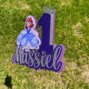 Princess Sofia the First Inspired Cake Topper| Princess Cake Topper ...