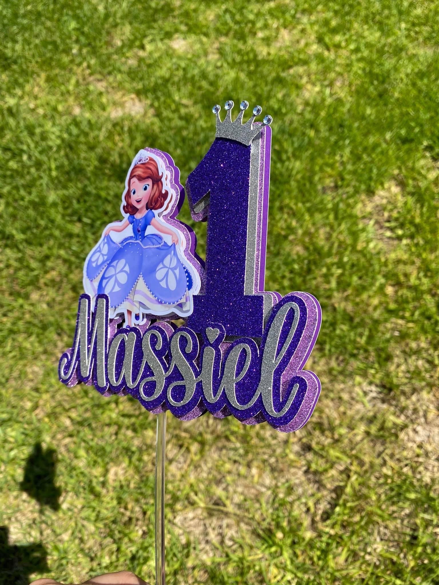 Princess Sofia the First Inspired Cake Topper| Princess Cake Topper ...
