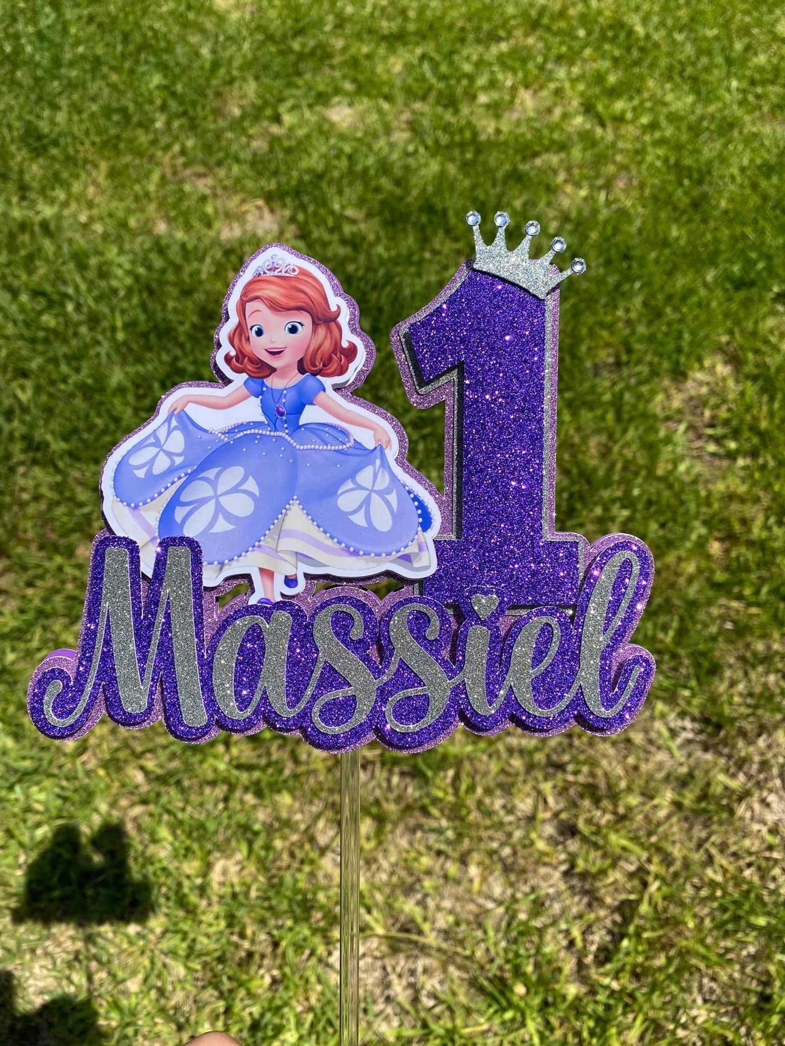 Princess Sofia the First Inspired Cake Topper| Princess Cake Topper ...