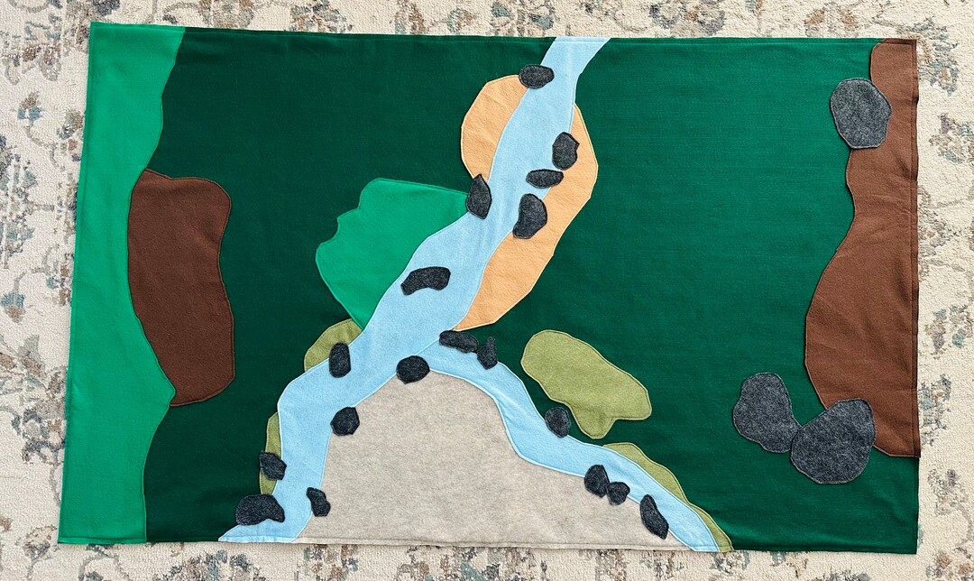 Xxlarge Felt Play Mat Felt Floor Playscape Forest - Etsy