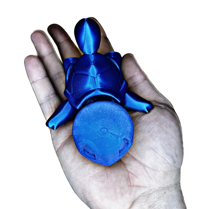 3D Printed Articulated Squirtle Turtle Fidget Toy Flexi - Etsy