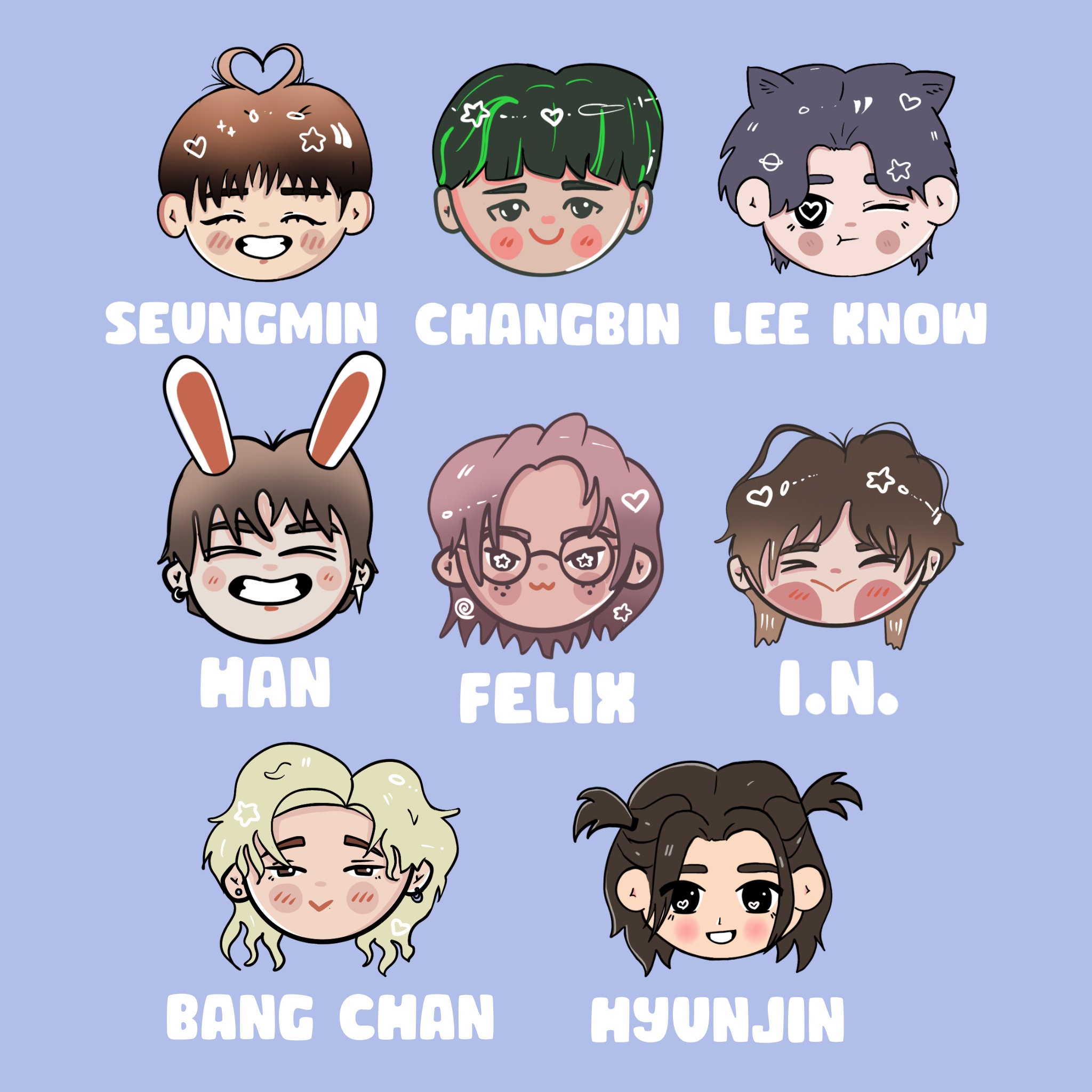 Stray Kids Phone Charms // Chibi // Skz // Kpop Merch // - Etsy