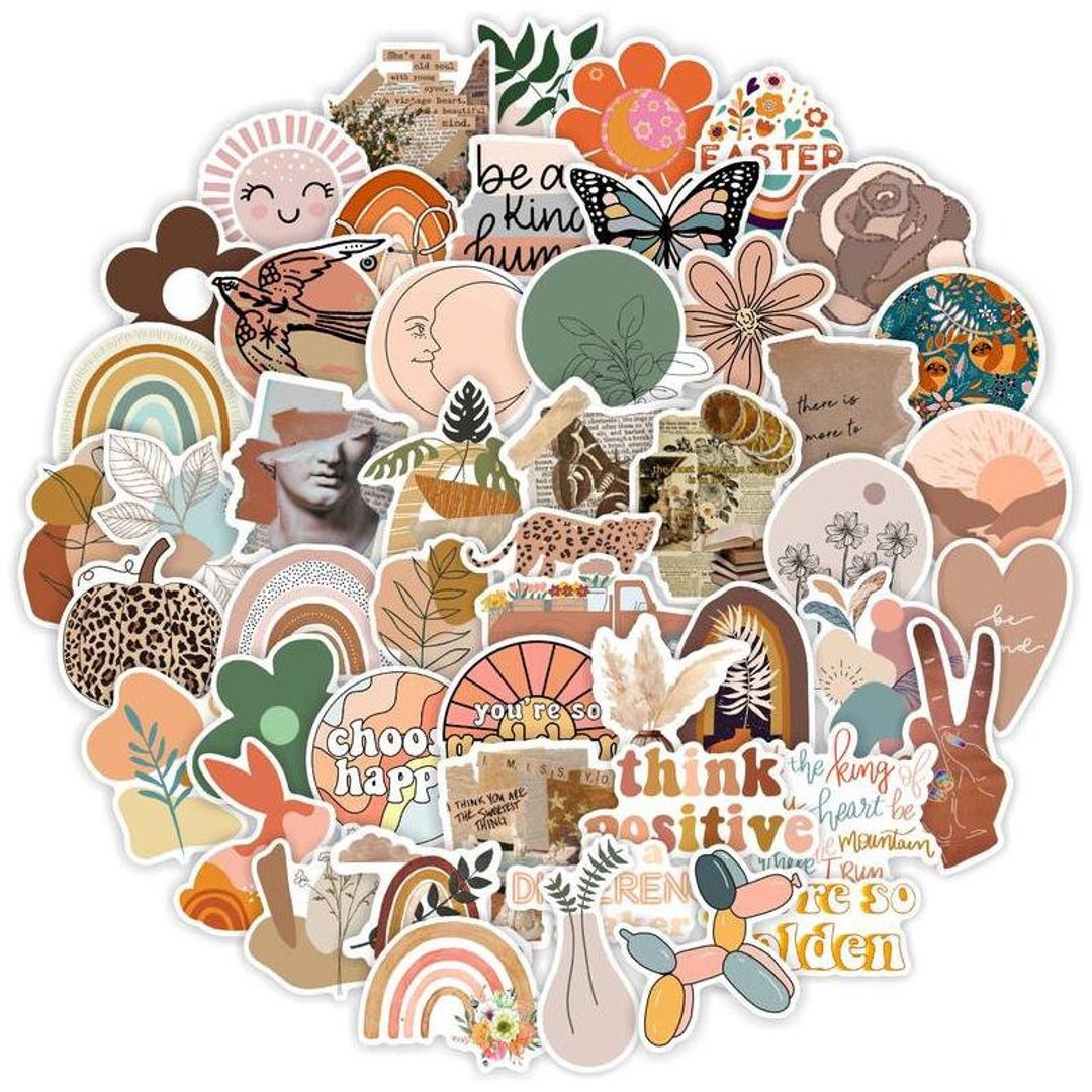 Bohemian Style Stickers for Guitar Bicycle Suitcase Water Bottle Helmet ...
