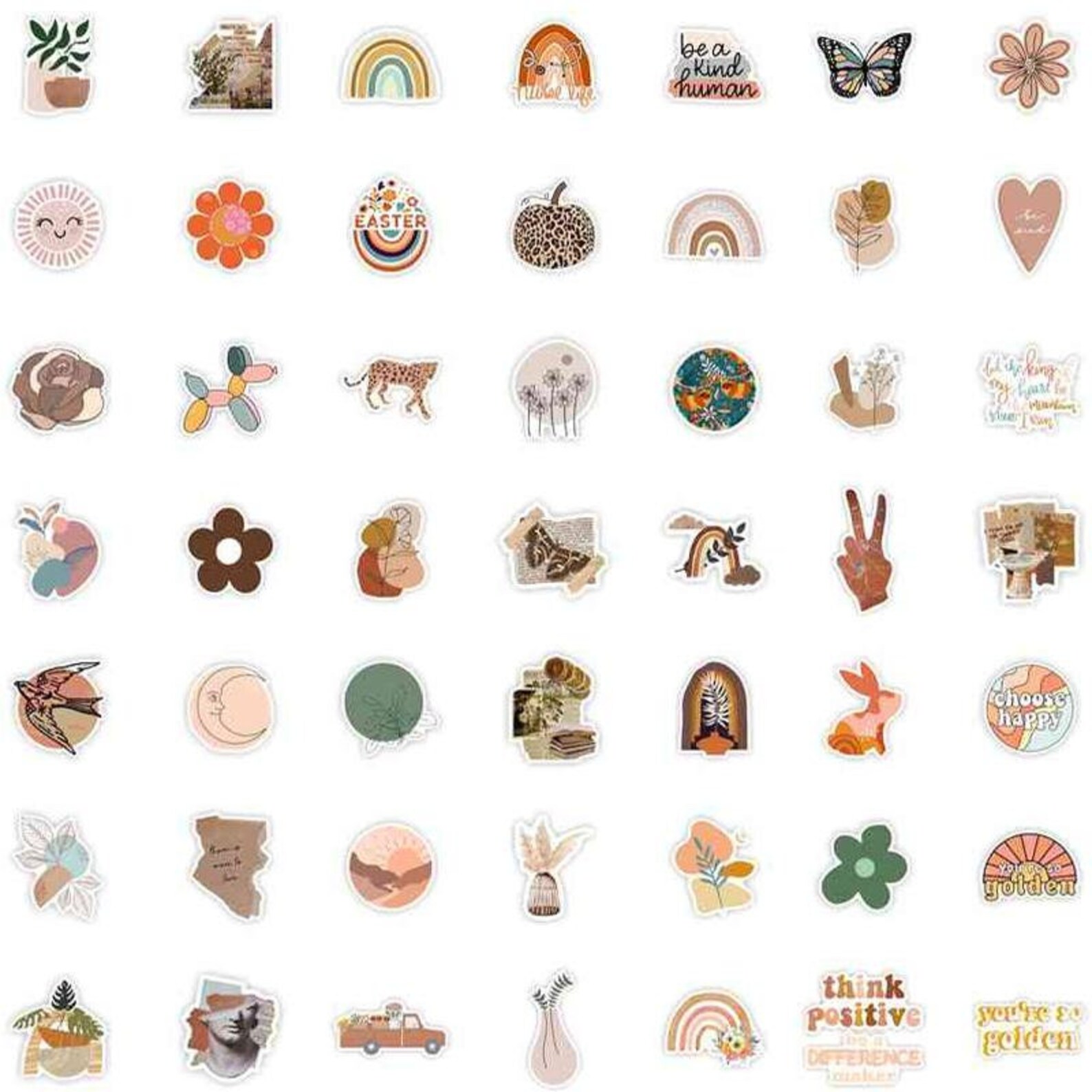 Bohemian Style Stickers for Guitar Bicycle Suitcase Water Bottle Helmet ...