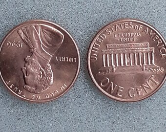 One Cent Error Coin - Etsy