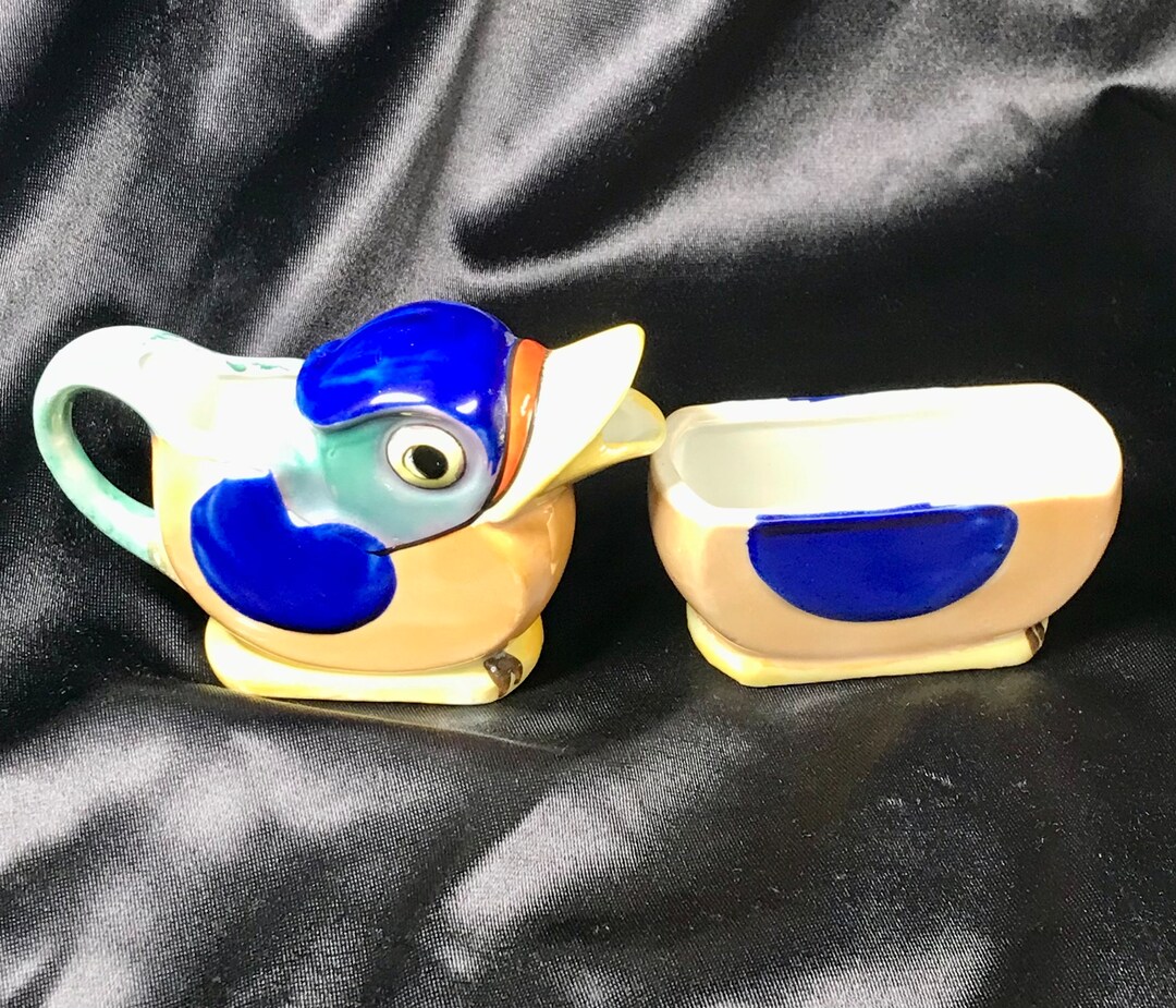 Early Japan DUCK Cream & Sugar Deco 1920/1930's - Etsy