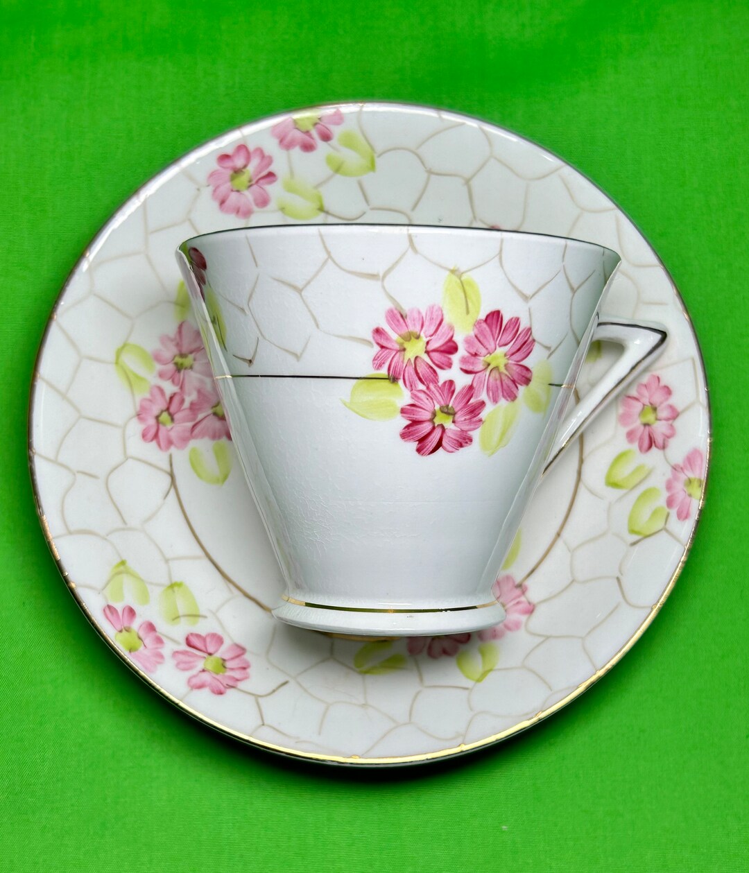 Art Deco Phoenix China Cup and Saucer: Floral Design, Circa 1930s - Etsy