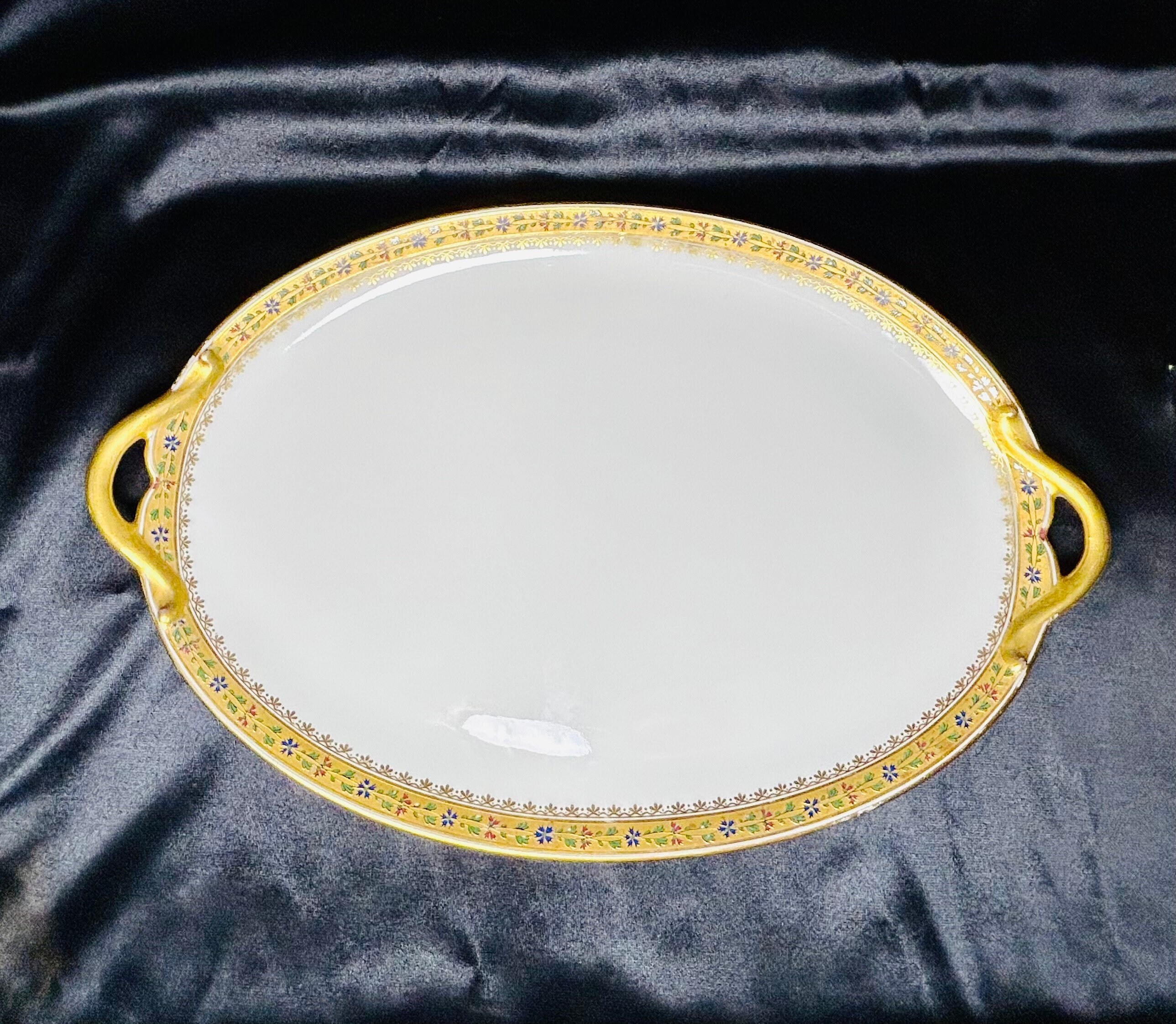 Limoges 14 Platter CH Field Haviland Goa France Heavy Gold Gilded ...