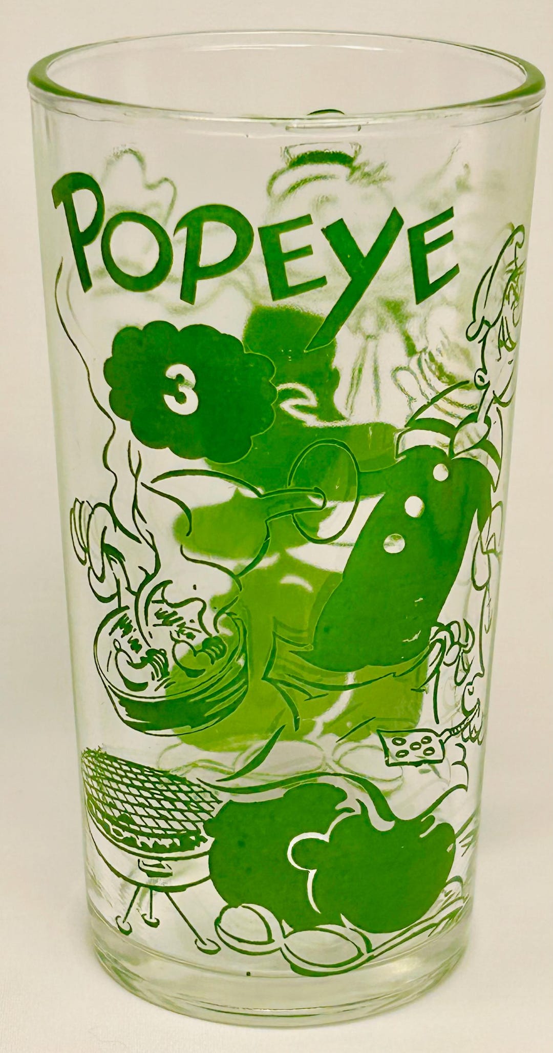 POPEYE - Swanky Swig Glass (1930's) Featuring: Popeye & Wimpy - Great ...