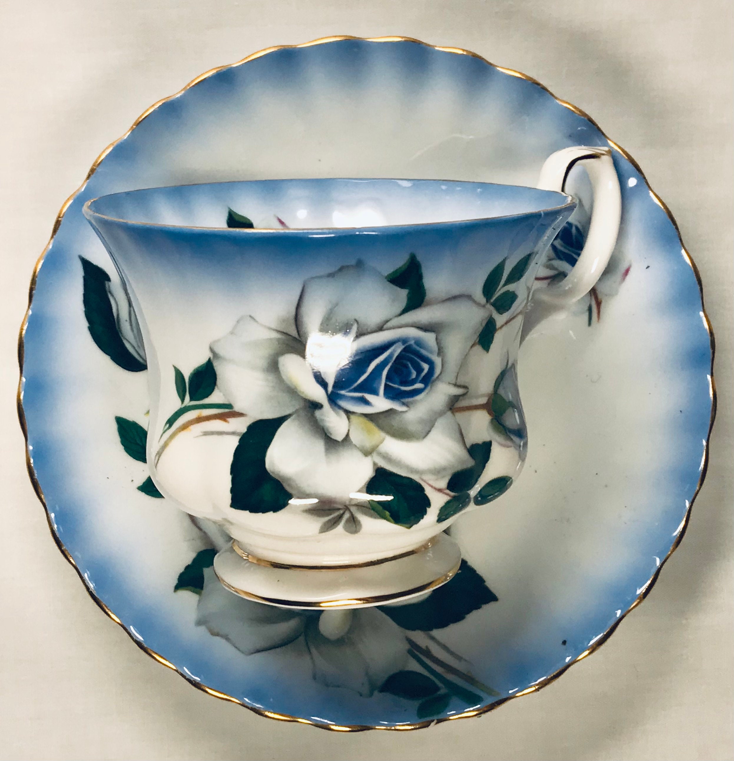 Royal Albert Blue Rose C&S England Bone China - Etsy