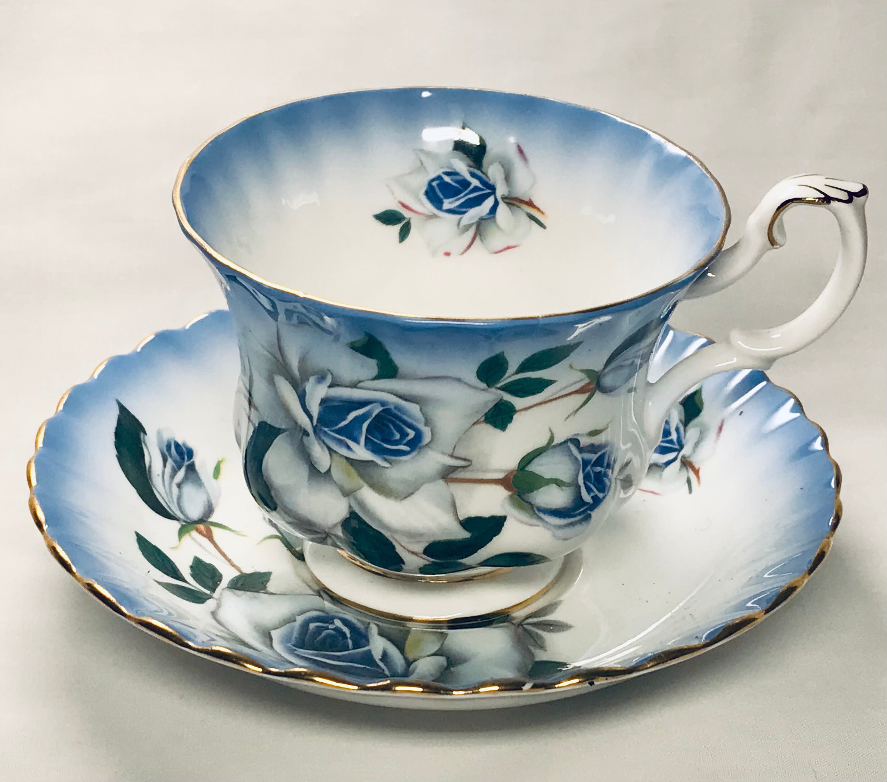 Royal Albert Blue Rose C&S England Bone China - Etsy