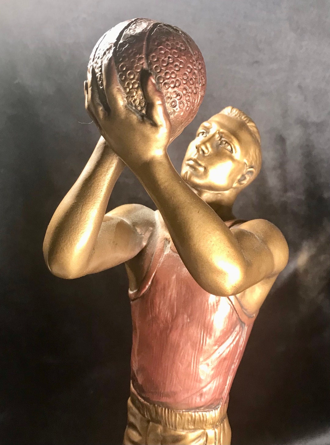 Basket Ball Statue By: S. Romo / Austin Sculptures / Circa 1993 - Rare ...