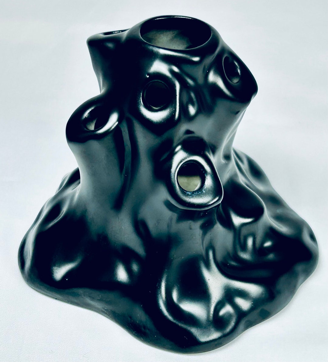 Vase Black Tree Stump Design in Solid Black Self Arranging Vase Regal ...