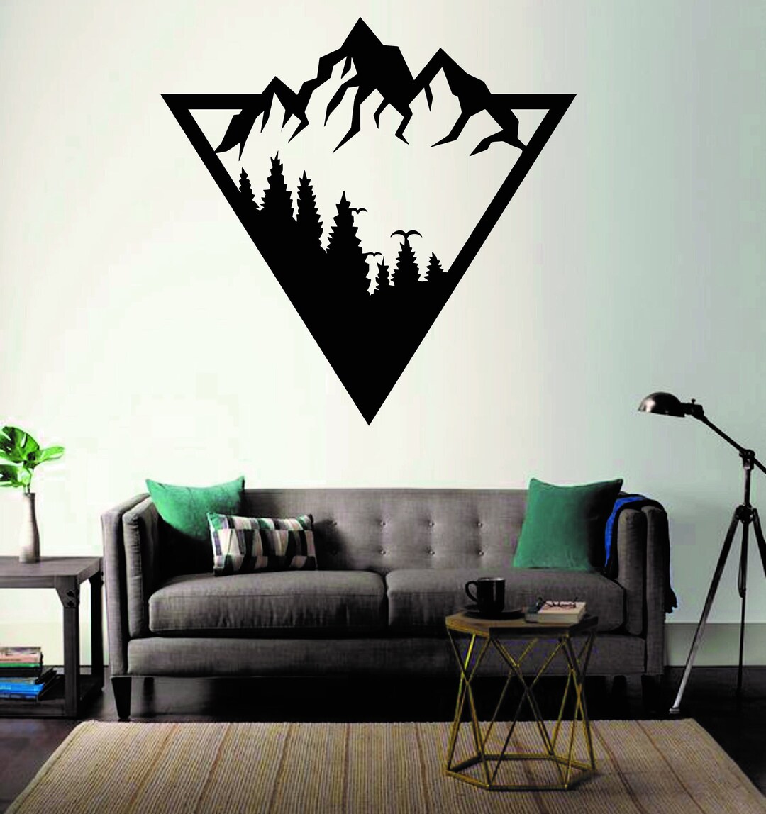 Mountain Scene Laser Cut Files (CNC Svg, Dxf, Png, Eps, Jpg) (digital ...
