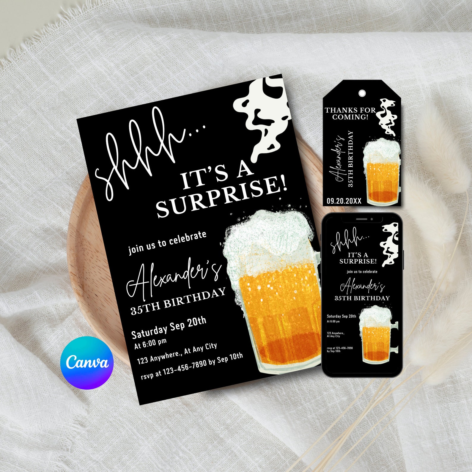 Beer Party Invitation Beer Theme Invitation Beer Invitation Beer Theme ...