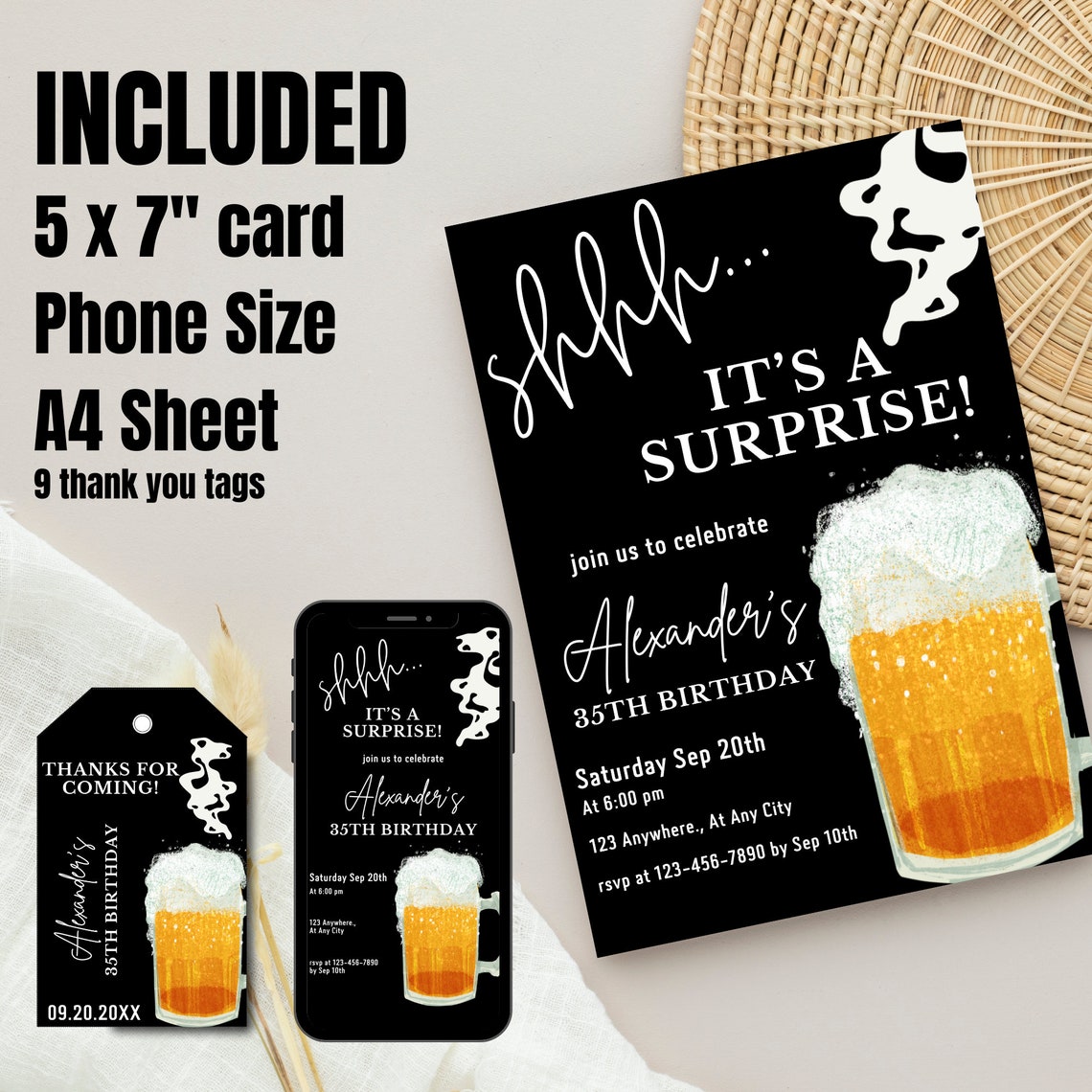 Beer Party Invitation Beer Theme Invitation Beer Invitation Beer Theme ...