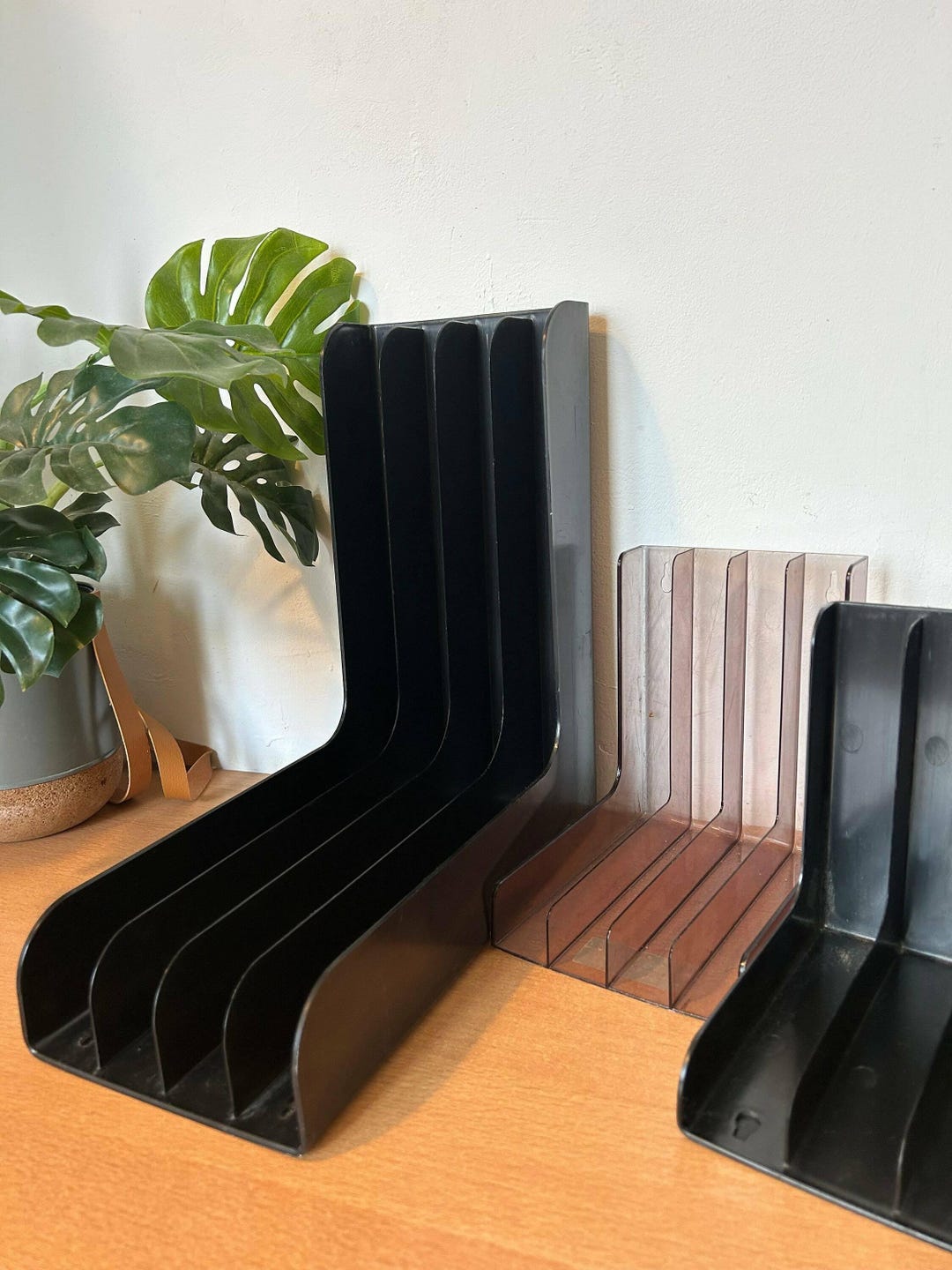 1970s Mid Century Plastic Vinyl Record Rack Set - Etsy