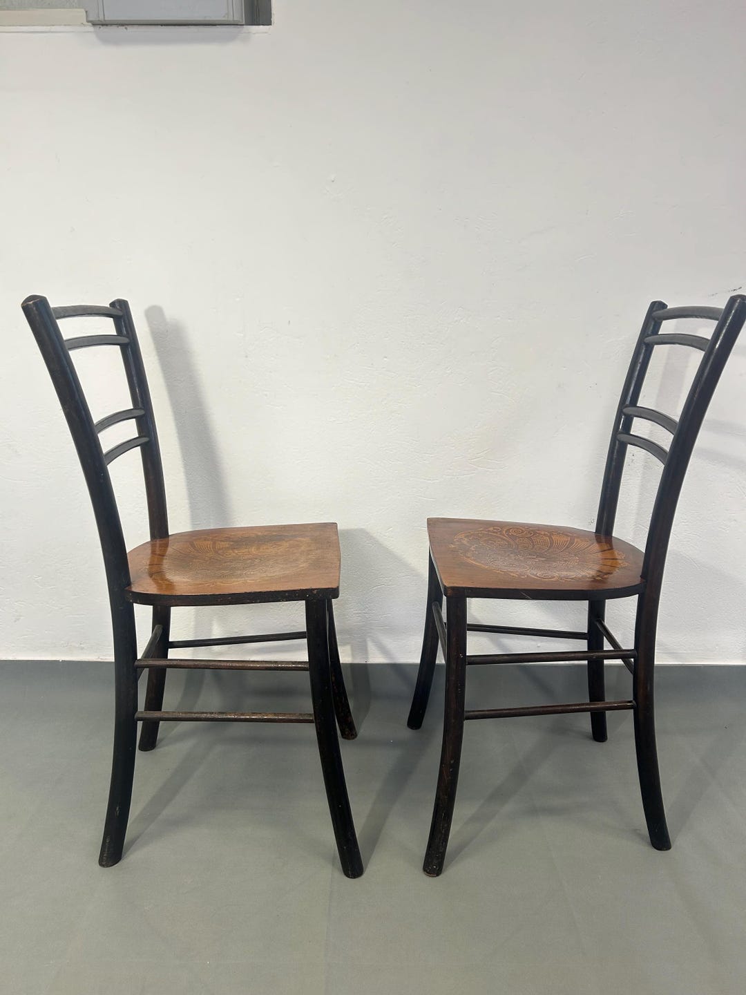 Vintage Original Chair With Pyrography From the 1930s Antique Kitchen ...